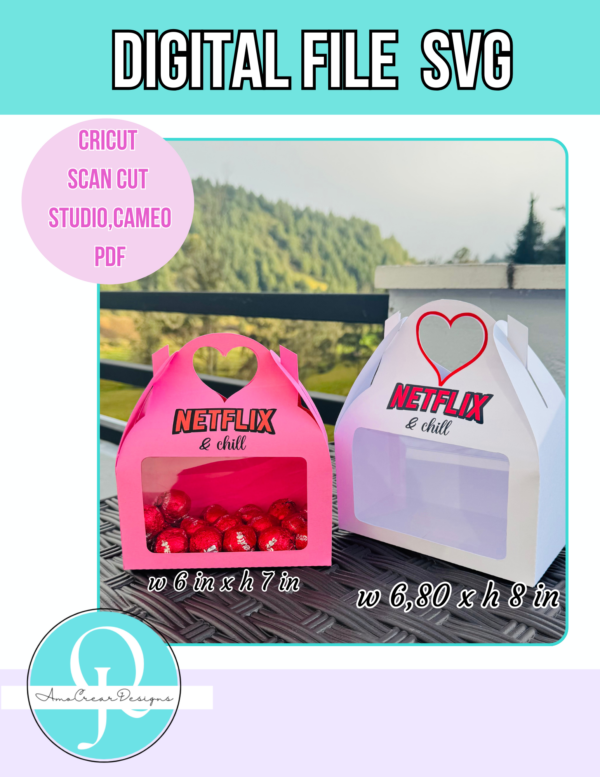 NETFLIX LONCH BOX / SVG / CRICUT / CAMEO STUDIO / SVG SCAN CUT / PDF ...